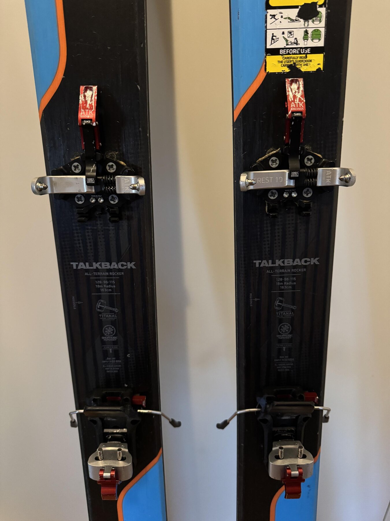 Säljes: K2 Talkback 96 163 cm – 2021 med ATK Crest 10 bindning + hudar ...