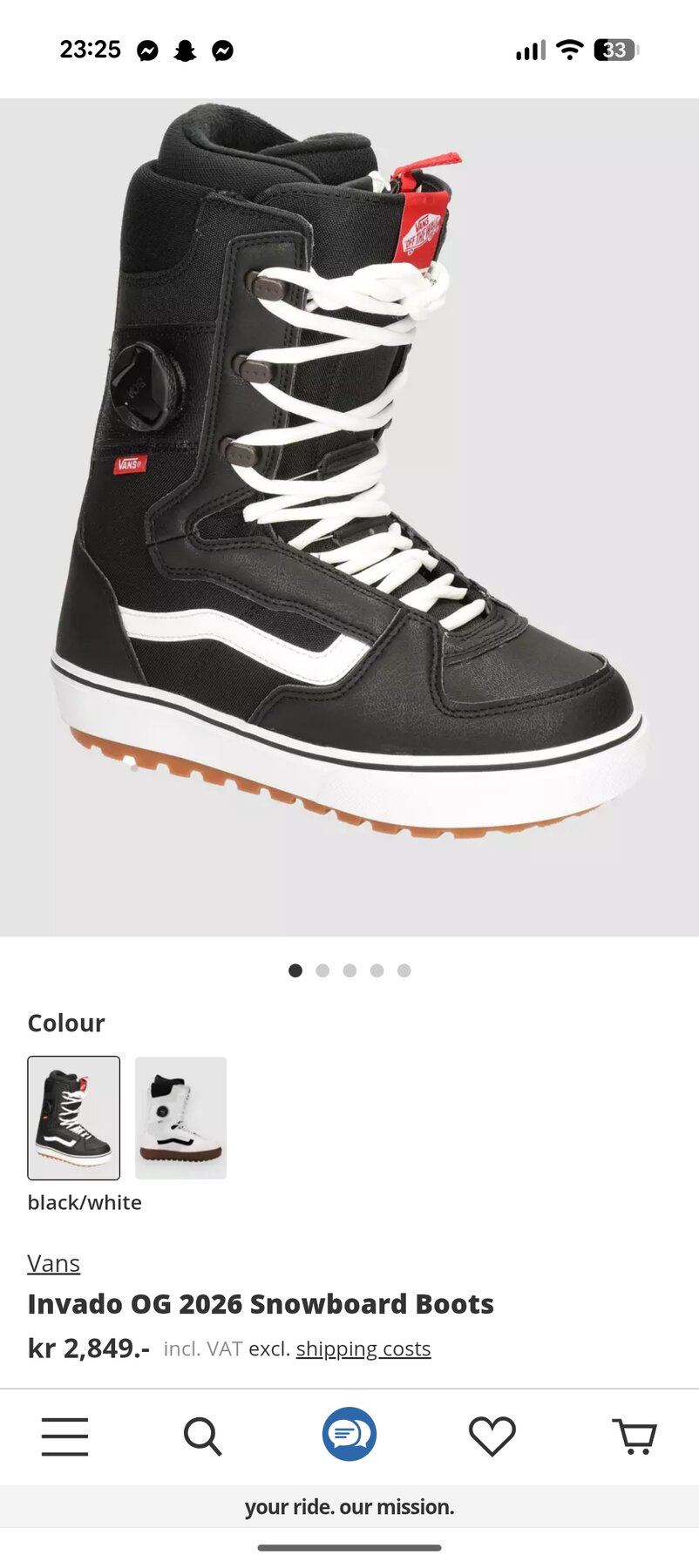 Säljes: Vans Invado OG - grymt fint skick! - Freeride